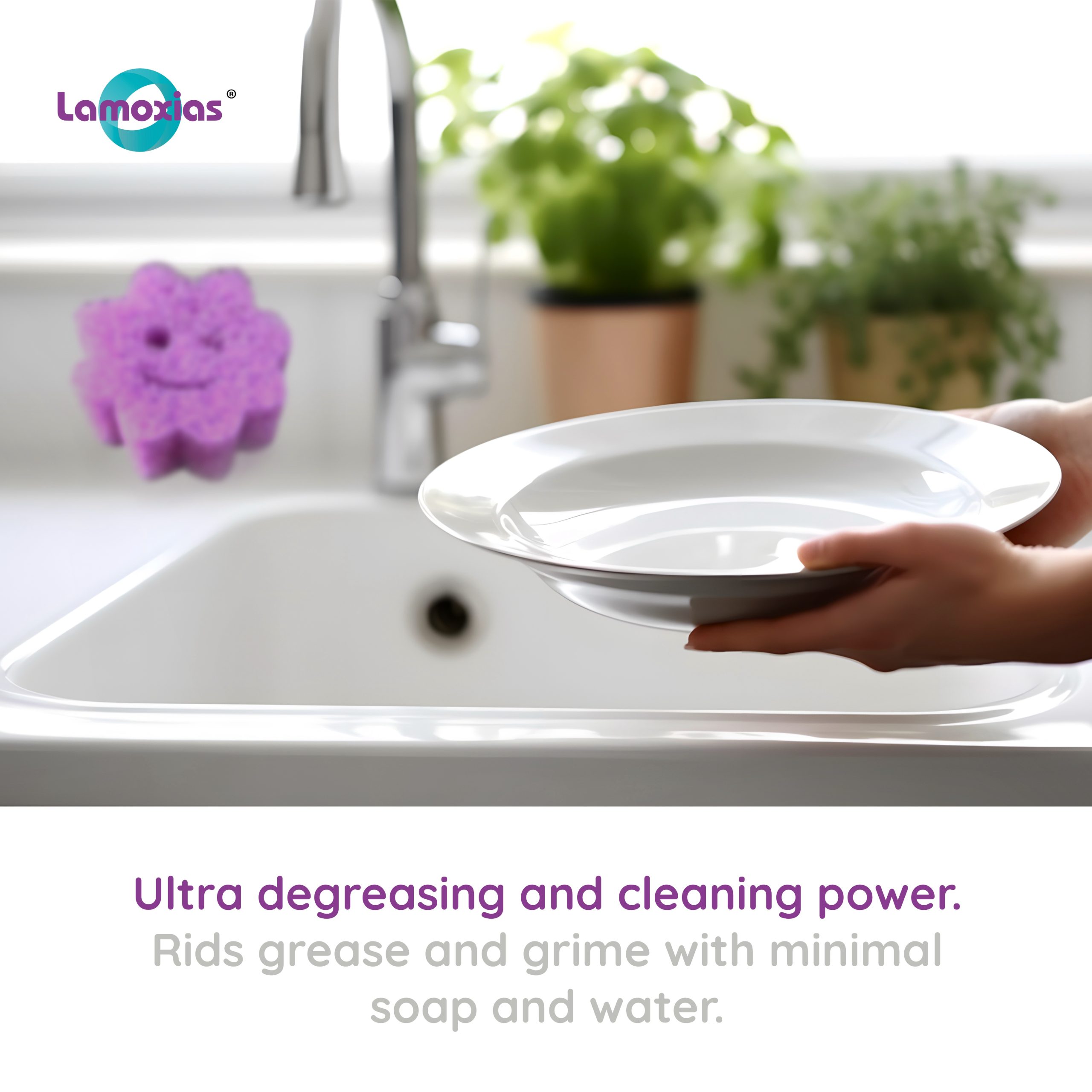 Lamoxias® Smiley Scrub Sponge - Lamoxias Singapore